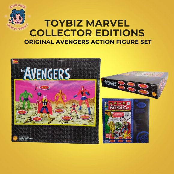 Toys | Toybiz Marvel Collector Editions Original Avengers Action Figure Set | Poshmark
